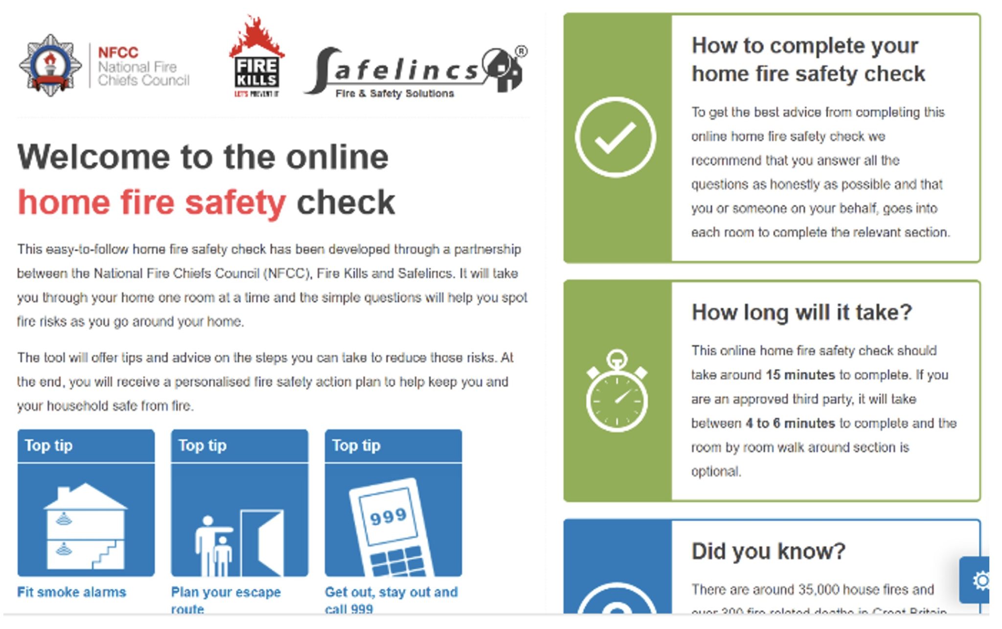 Fire Safety – HOPE South Yorkshire